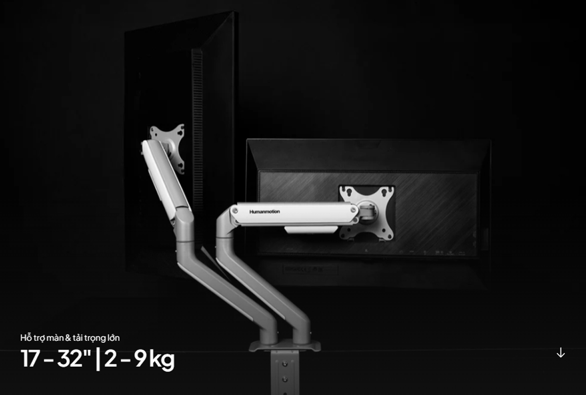 Giá Treo Màn Hình HUMANMOTION T6 PRO DUAL 2025 - HACOM | Giá rẻ, trả góp 0%